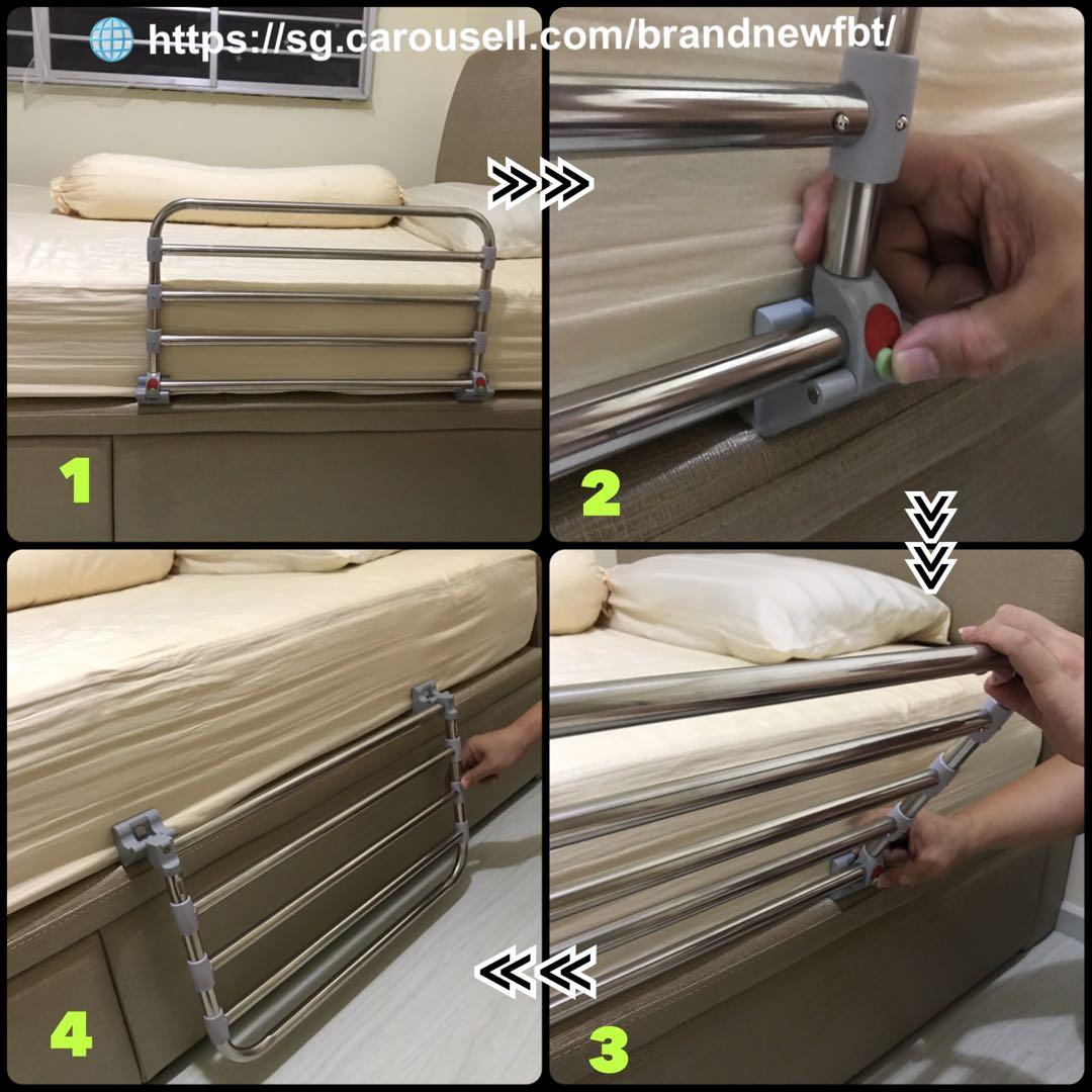 90cm bed guard elderly bed rail patient 90cm Foldable and Non-foldable ...