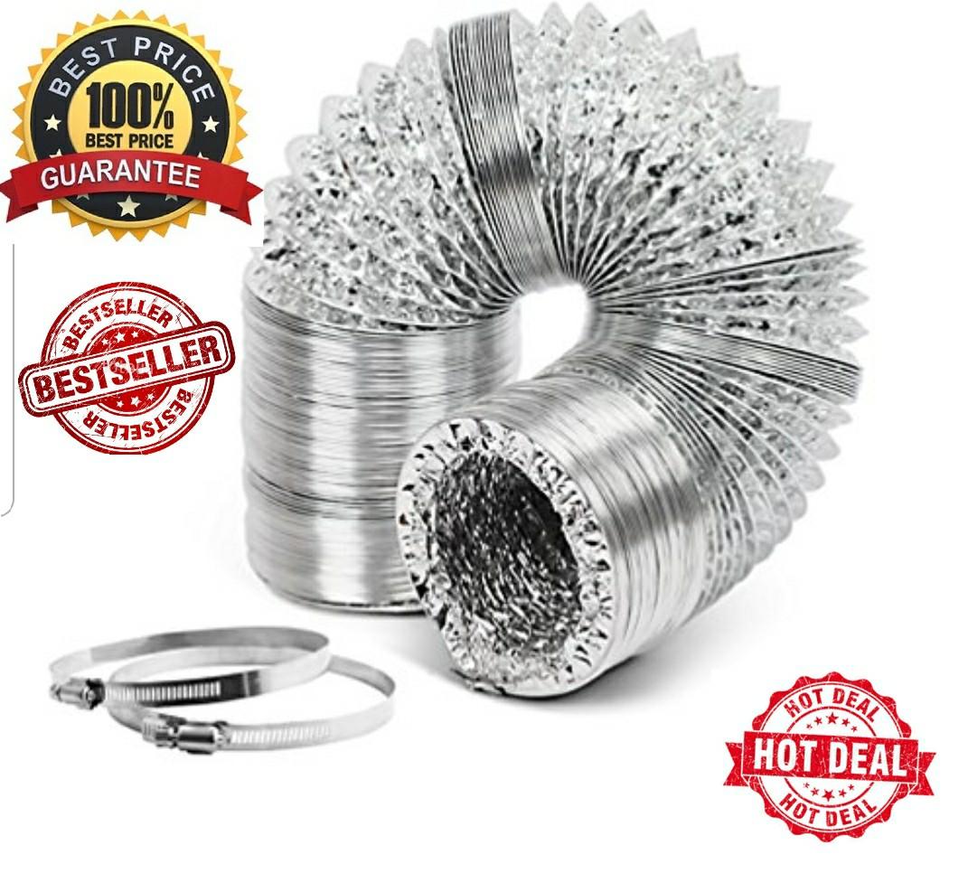Aluminum / dryer hose / portable / aircon, Furniture & Home Living ...