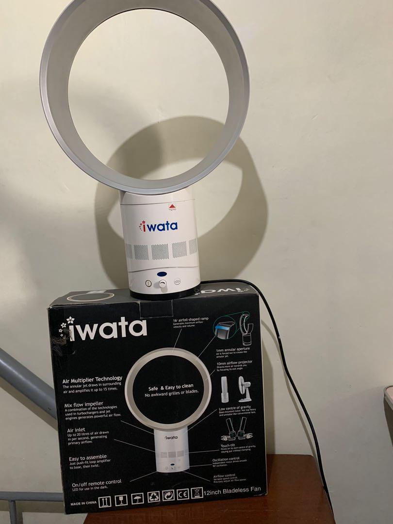 Bladeless Fan Iwata, Furniture & Home Living, Lighting & Fans, Fans on ...