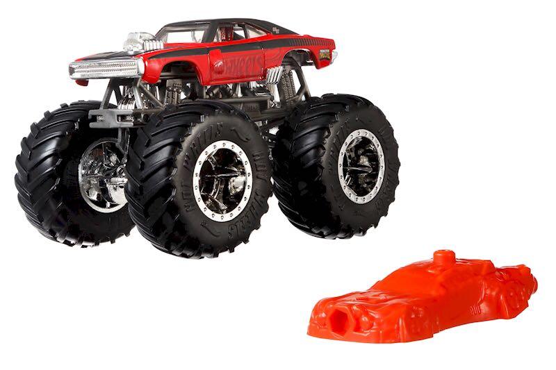 BNIB Hot Wheels Monster Jam Red RT Dodge Charger Die cast diecast Truck ...