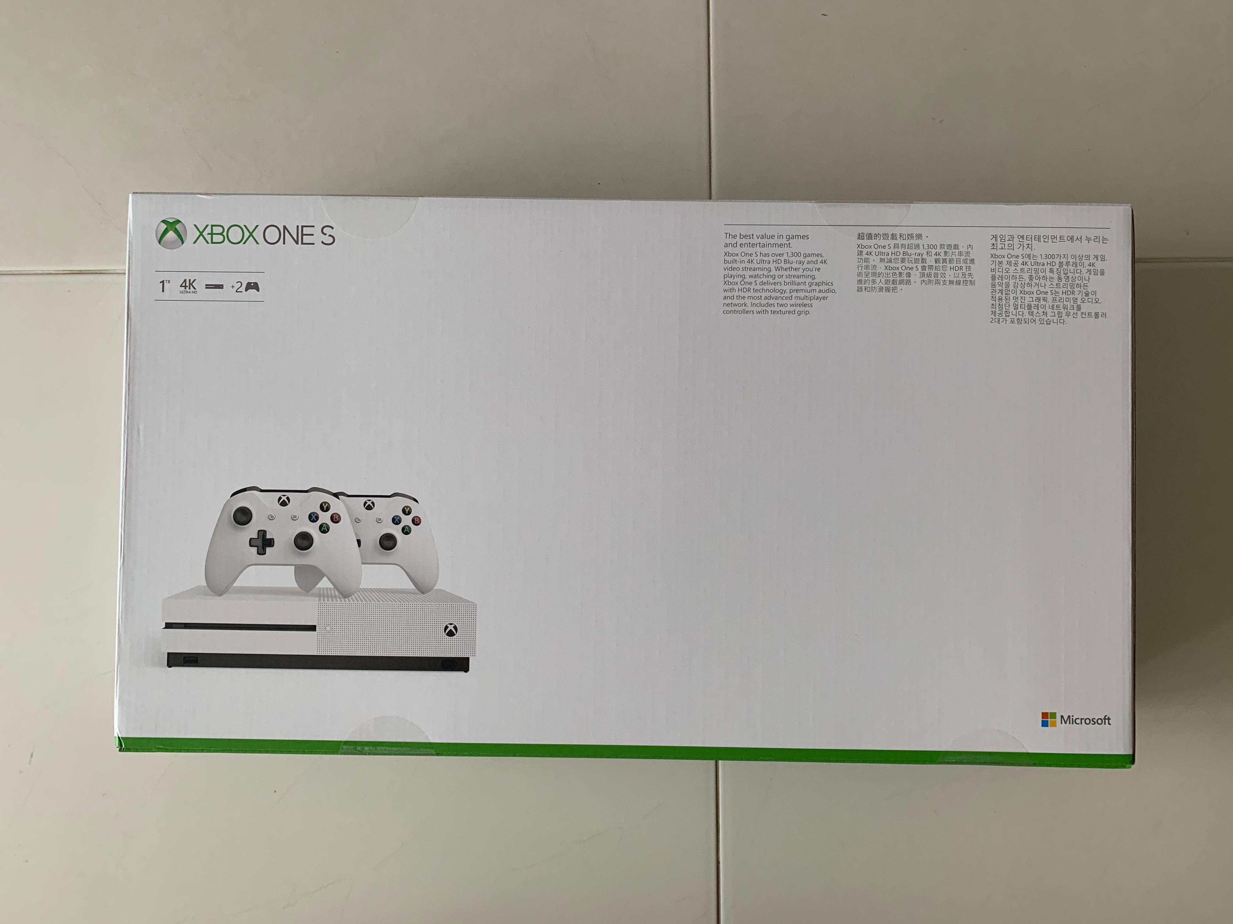Brand New In Box - Xbox One S 1TB, Toys & Games, Video Gaming, Consoles ...