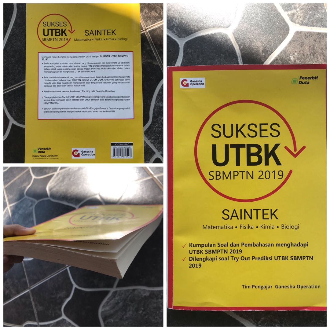 Buku Sukses UTBK SAINTEK, Buku & Alat Tulis, Buku di Carousell