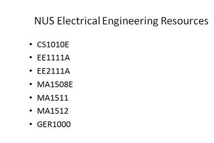 NUS EE CS1010E/EE1111A/EE2111A/MA1508E/MA1511/MA1512/GER1000, Computers & Tech, Office ...