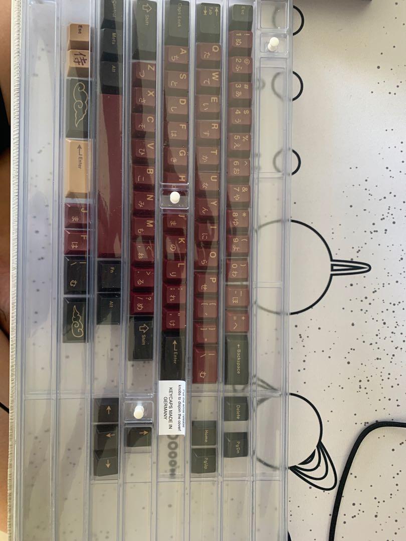 Drop + RedSuns GMK Red samurai 65% keycap kit, Computers & Tech, Parts ...
