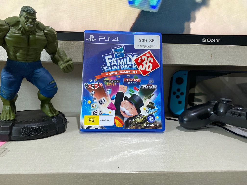 Hasbro Family Fun Pack 4 in 1, Video Gaming, Video Games, Nintendo on Carousell