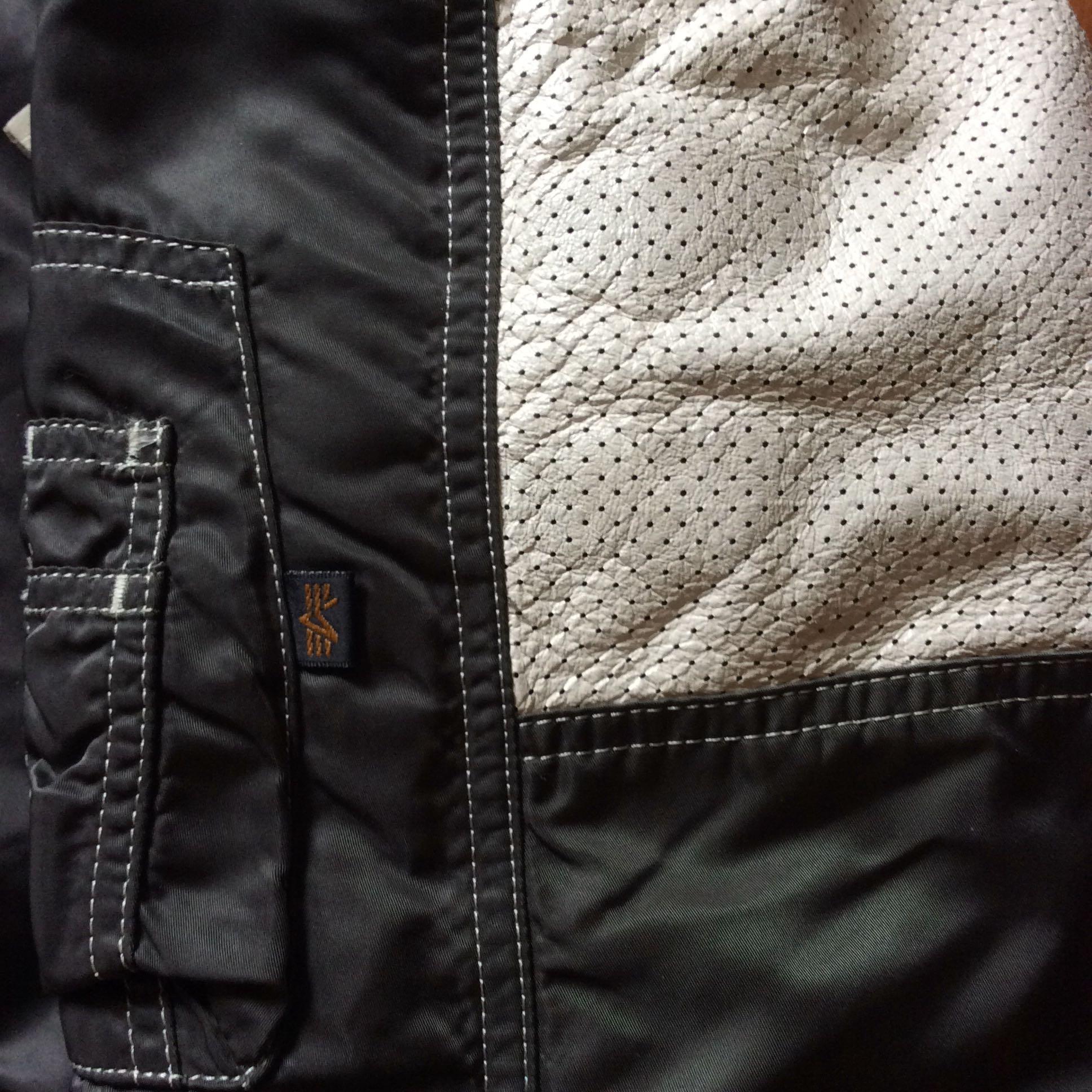 Head Porter Plus x Alpha Industries leather sleeve N3-B L, 男裝, 外套及戶外衣服 ...