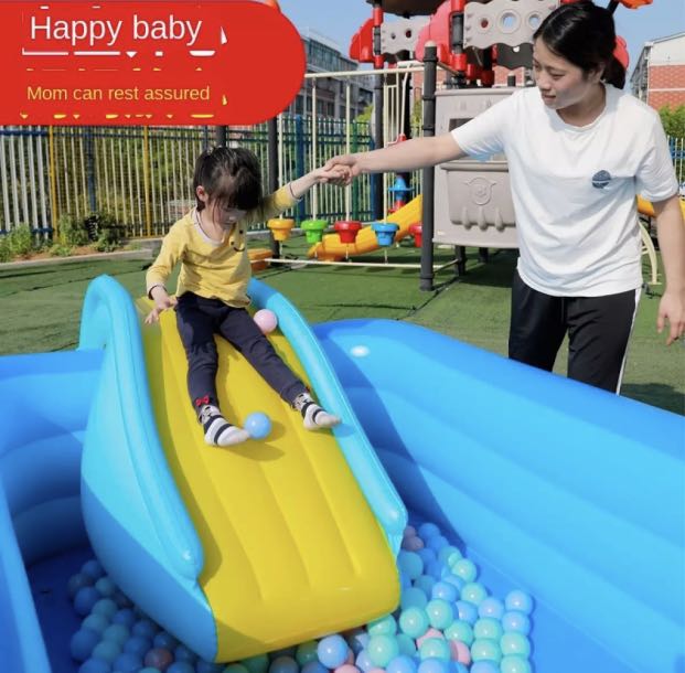 Inflatable Kids Pool Slide Large, Babies & Kids, Baby Nursery & Kids ...