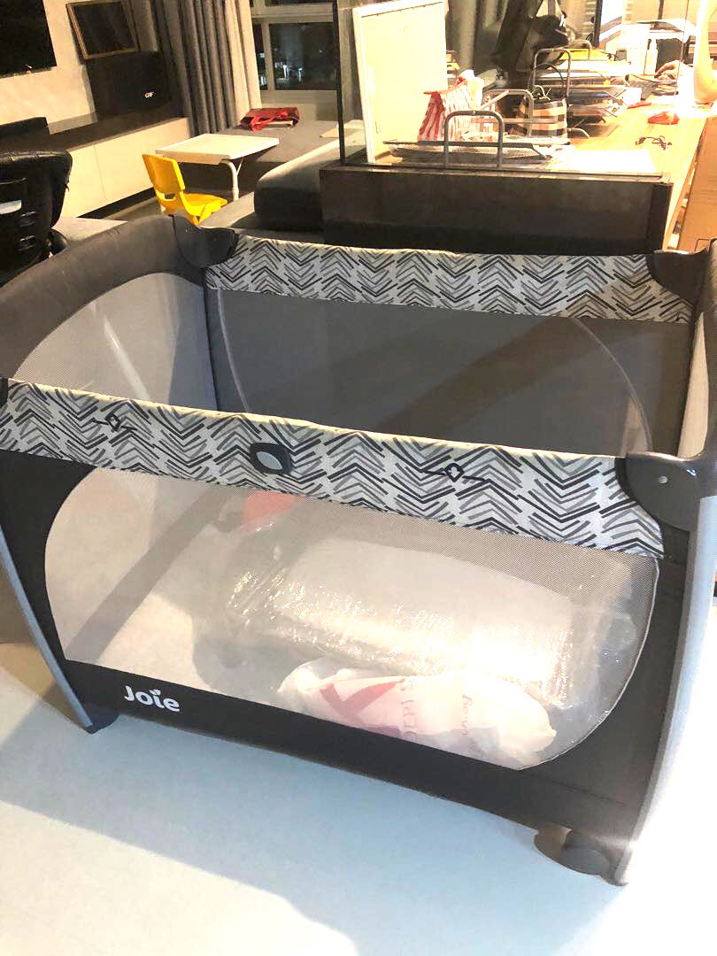 Joie baby cot play pen, Babies & Kids, Baby Nursery & Kids Furniture ...