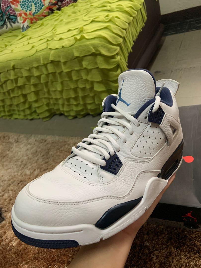 Jordan 4 “Columbia”, Men's Fashion, Footwear, Sneakers on Carousell