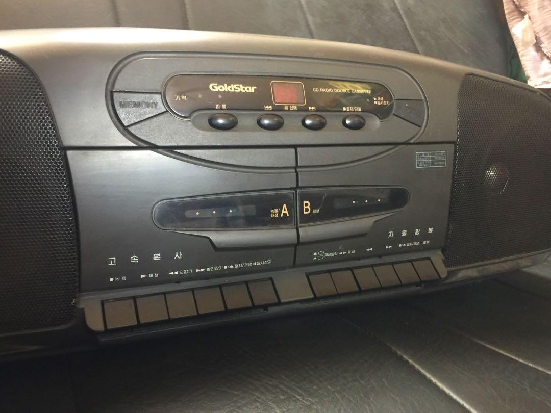 LG Goldstar Cassette Tape Player & AM/FM Tuner, Audio, Portable Music ...