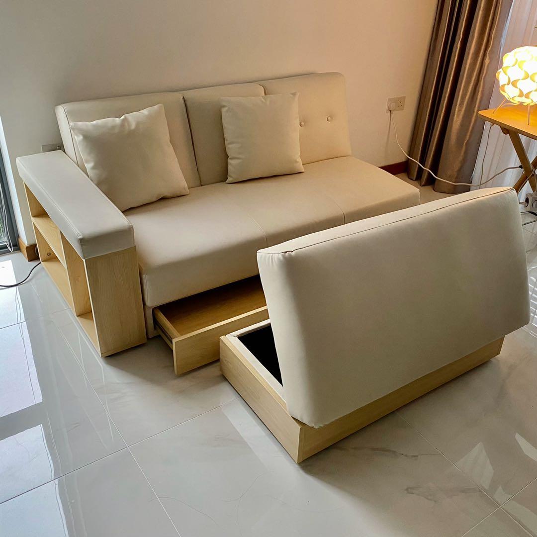 Massimo Multifunction Sofa Bed with Storage, Furniture, Sofas on Carousell