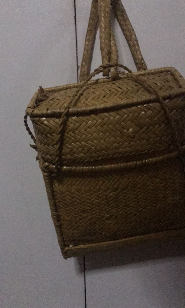 native Igorot rattan bag, Women's Fashion, Bags & Wallets, Beach Bags ...