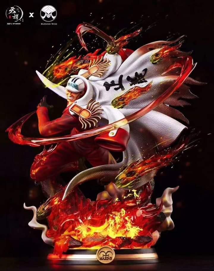 [PO] TJ x BURNING WIND One Piece Statue Sakazuki Akainu, Hobbies & Toys ...