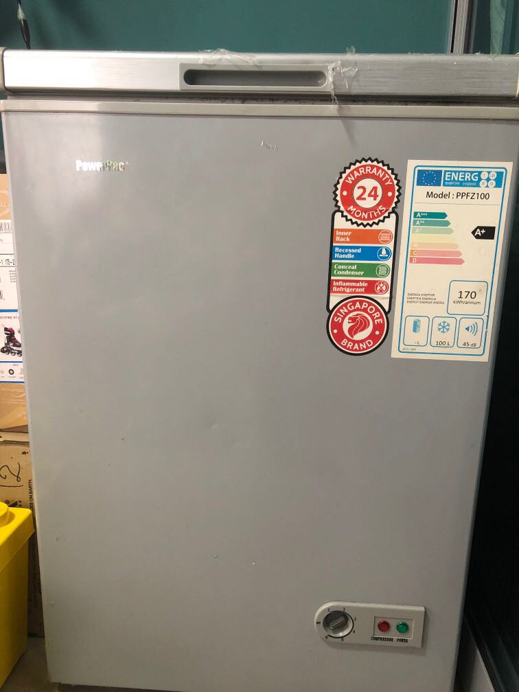 PowerPac 100L Chest Freezer, TV & Home Appliances, Kitchen Appliances ...
