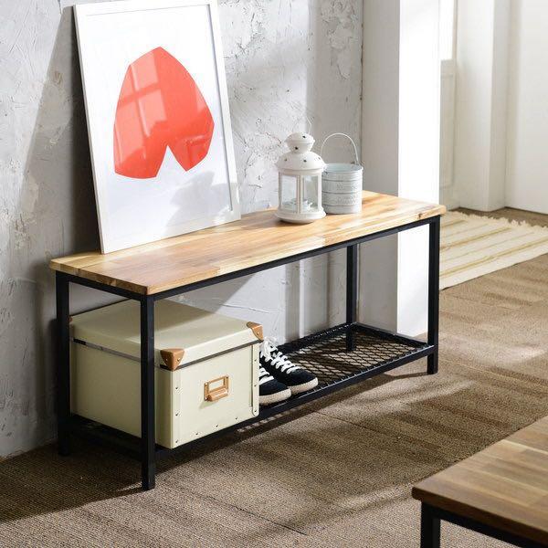 Wooden shoe bench / coffee table - Tyra, Furniture & Home Living ...