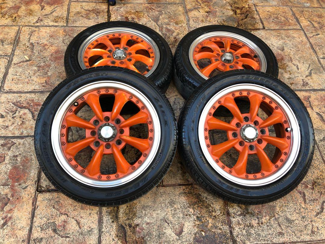 Sport Rim Watanabe 14 kancil kelisa kenari, Auto Accessories on Carousell