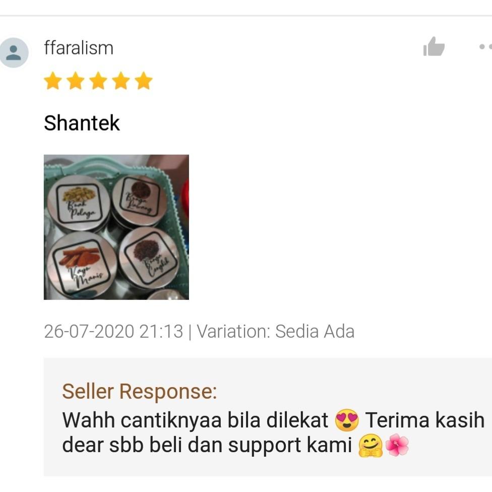 Sticker Label Dapur/Kitchen/Rempah Ratus Murah Kalis Air Transparent ...