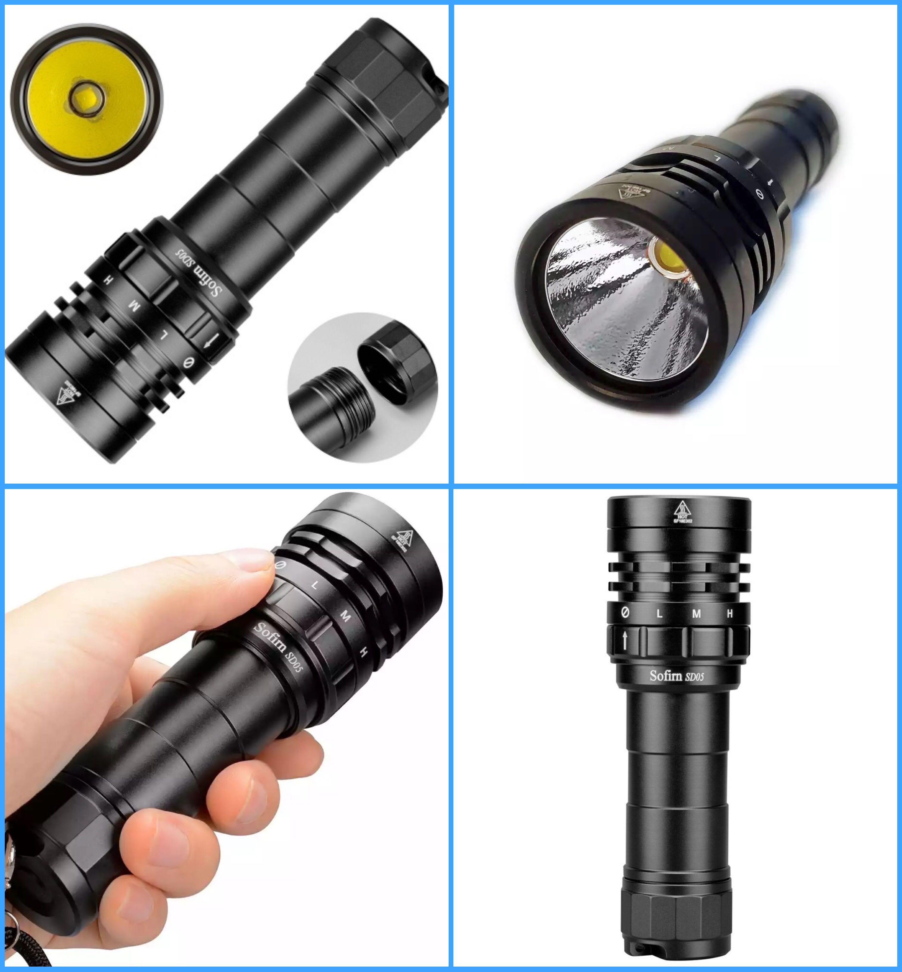 Sofirn SD05 3000 lumens XHP50.2 270m IPX8 100m Diving Flashlight, Sports Equipment, Sports ...
