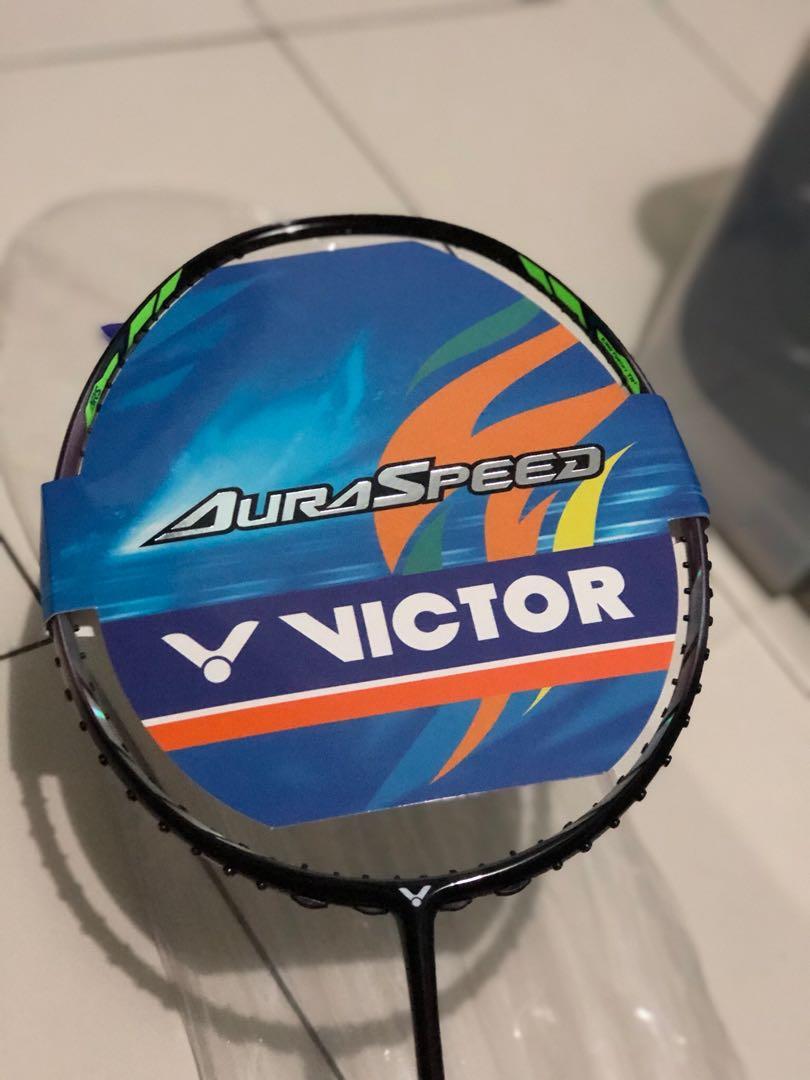 Victor Auraspeed 90S Badminton Racquet Yonex Li Ning, Sports, Sports ...