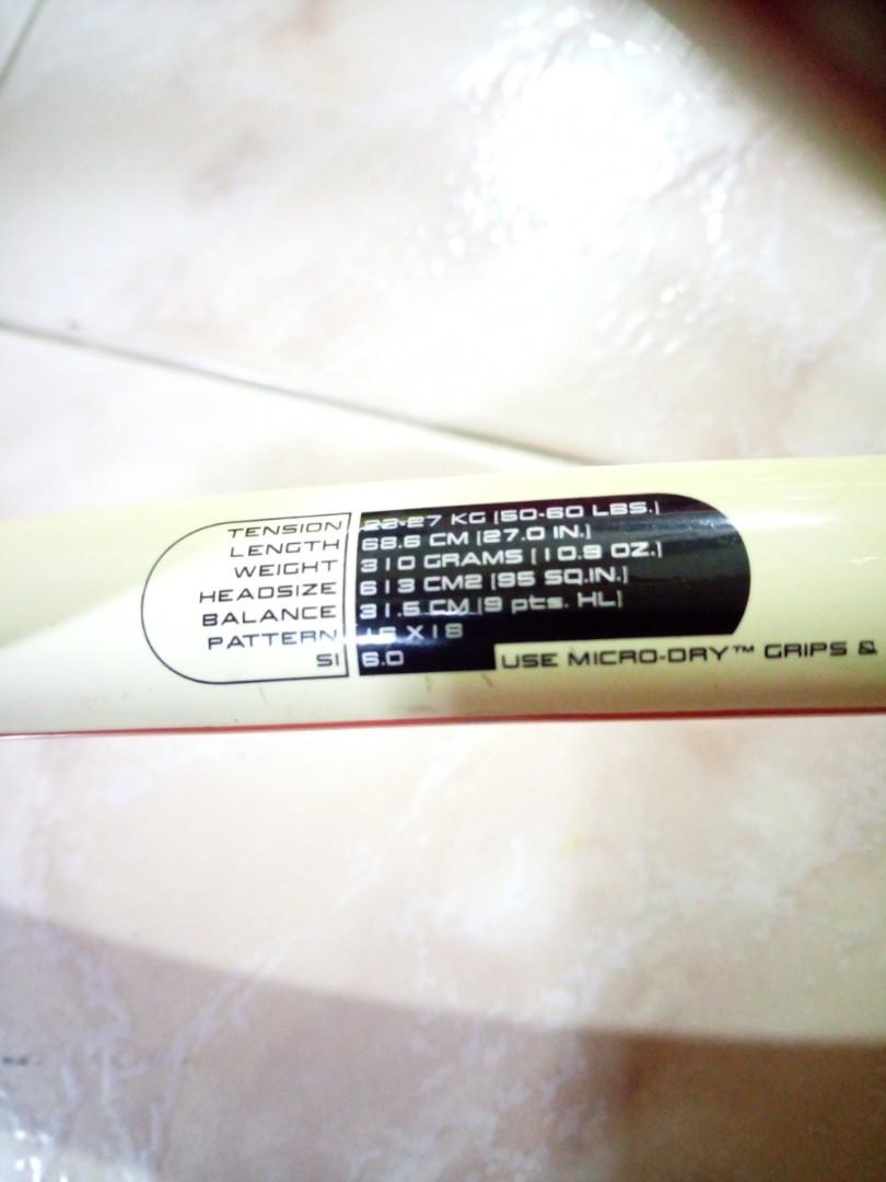 Wilson nCode Six.One 95 Tennis Racquet, Sports Equipment, Sports ...