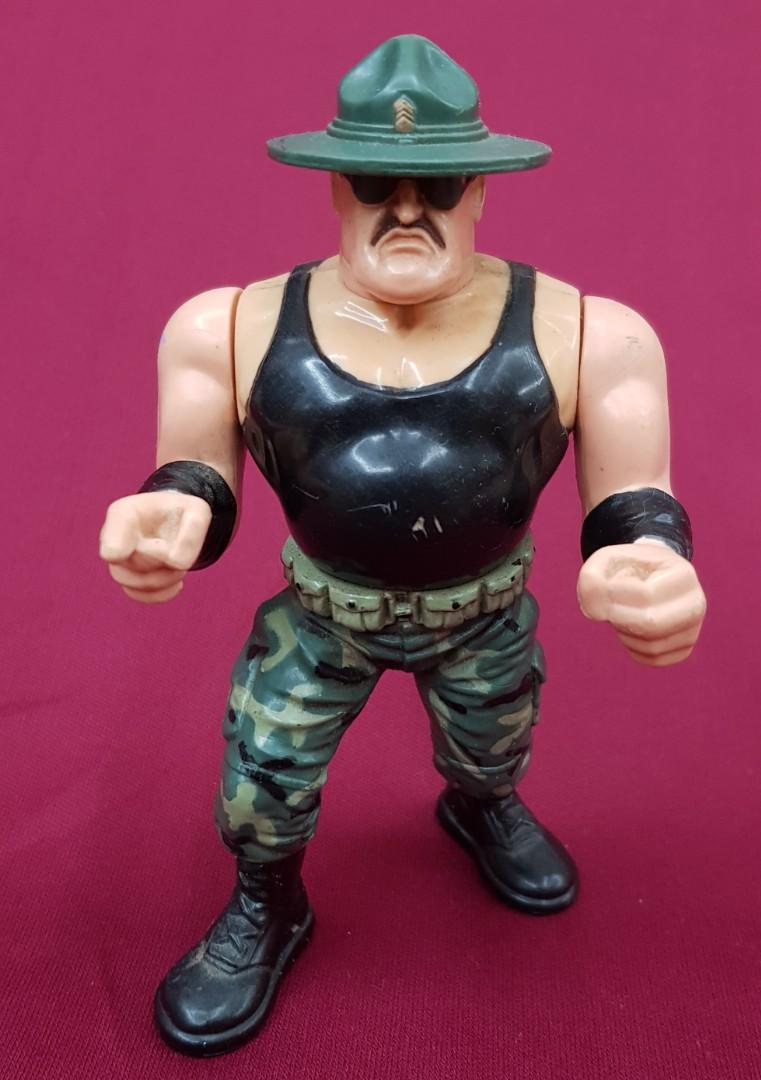 WWF Sgt. Slaughter with Sgt.'s Salute action (1992) **Rare**, Hobbies ...