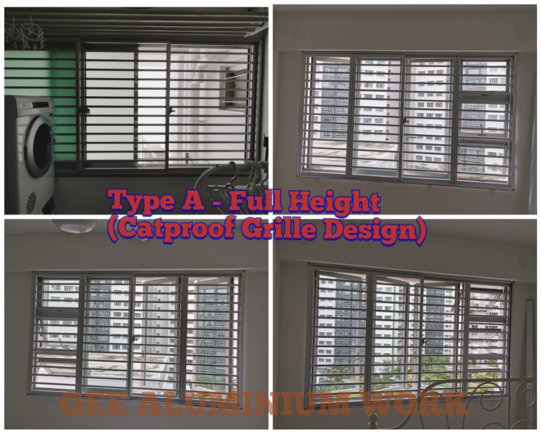 Aluminium Catproof Sliding Grille, Pet Supplies, Homes & Other Pet ...