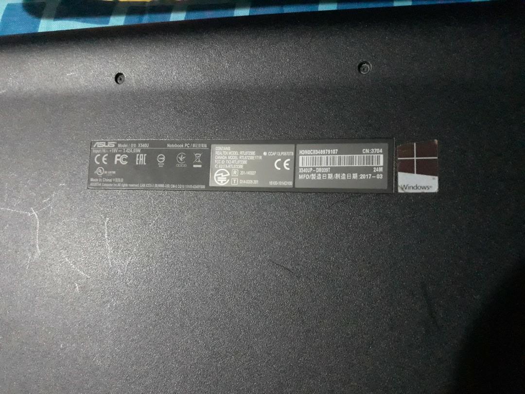 ASUS X540U Core i5, Computers & Tech, Laptops & Notebooks on Carousell
