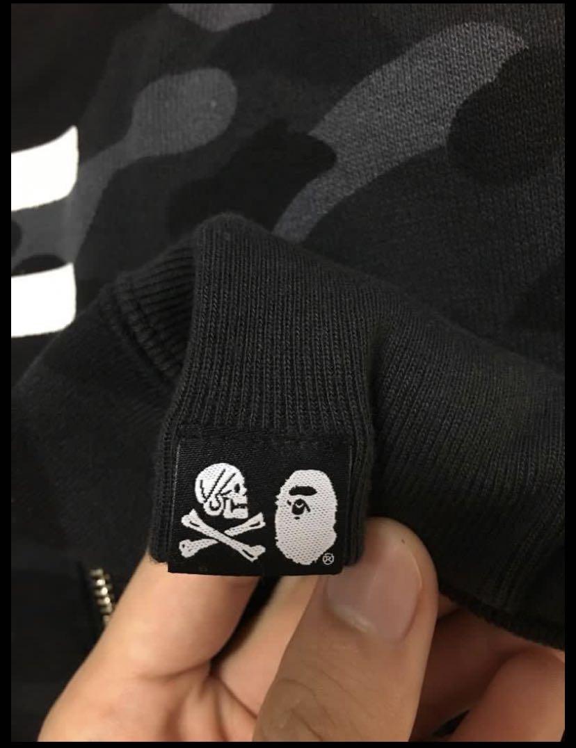 Bape x Neighbourhood NBHD Shark Hoodie, Men's Fashion, Tops & Sets ...