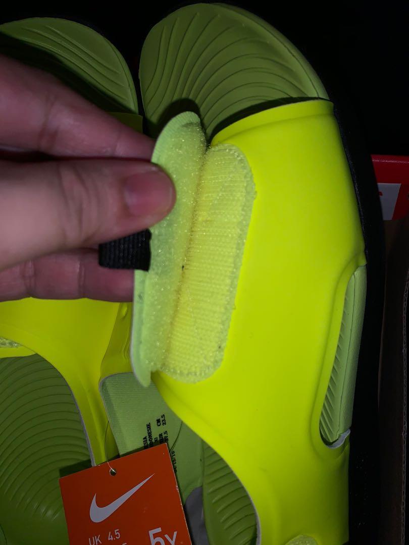 Brandnew Nike Sunray “billie eilish” neon sandals, Women's Fashion ...
