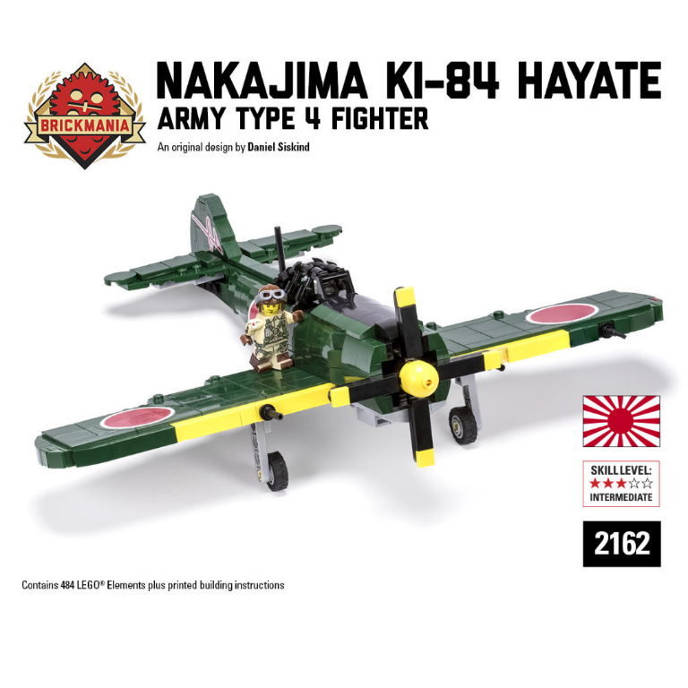 Brickmania (LEGO®) Nakajima Ki-84 Hayate Army Type 4 Fighter Plane NSIB ...
