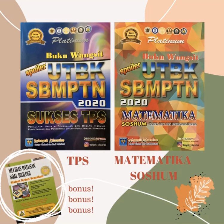 BUKU WANGSIT TPS DAN MATEMATIKA UTBK 2020, Buku & Alat Tulis, Buku di ... BUKU WANGSIT TPS DAN MATEMATIKA UTBK 2020, Buku & Alat Tulis, Buku di ...