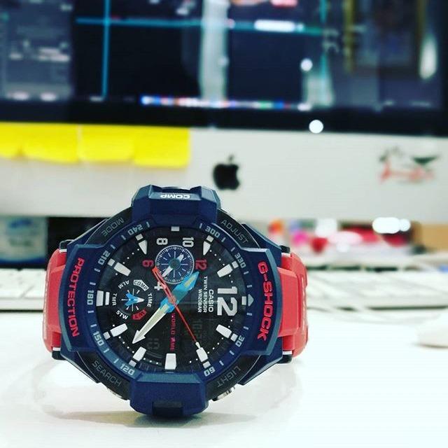 Casio G-Shock Gravitymaster GA1100-2A Men's Watch Twin Sensor Black ...