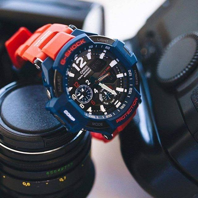 Casio G-Shock Gravitymaster GA1100-2A Men's Watch Twin Sensor Black ...