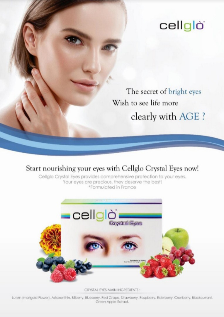 Cellglo Crystal Eyes, Beauty & Personal Care, Face, Face Care on Carousell