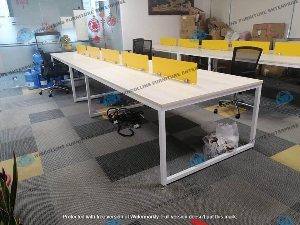 Customized workstation tables with metal legs & frame, Furniture & Home ...
