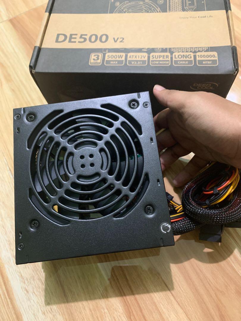 Deepcool DE500 v2 power supply, Computers & Tech, Parts & Accessories ...