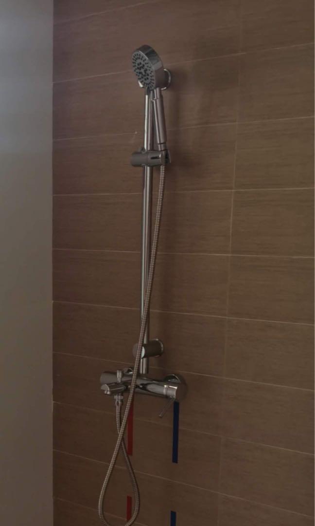 Handheld shower set with bath/ shower mixer, Everything Else on Carousell