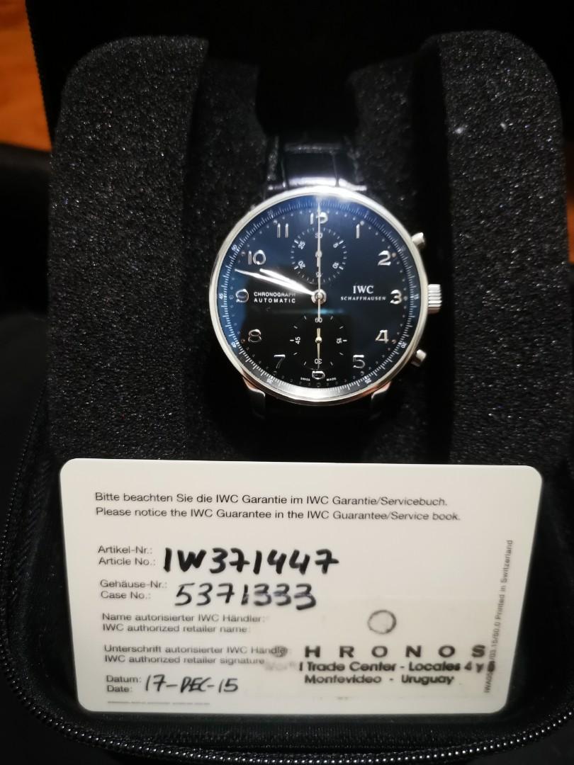 IWC Portugieser Chronograph Ref:IW371447, Luxury, Watches on Carousell