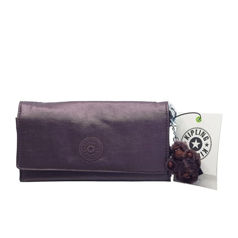KIPLING Rubi Wristlet (Popping Purple Metallic), Women's Fashion, Bags ...
