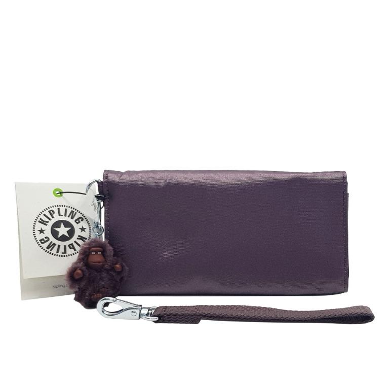 KIPLING Rubi Wristlet (Popping Purple Metallic), Women's Fashion, Bags ...