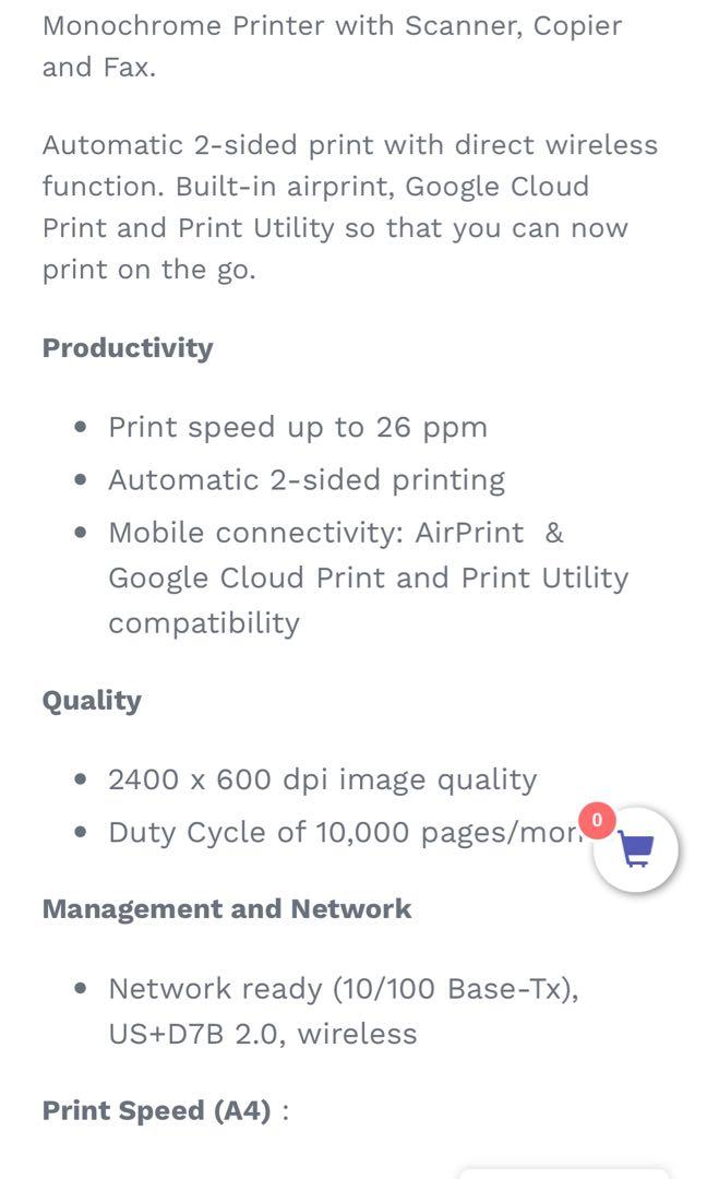 Laser Printer Fuji Xerox, Computers & Tech, Printers, Scanners ...