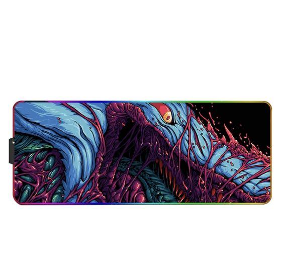 LED mousepad (Monster and gore), Computers & Tech, Parts & Accessories ...