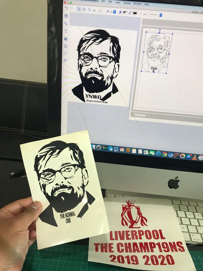 Liverpool Jurgen Klopp Decal / Sticker, Hobbies & Toys, Art & Prints on ...