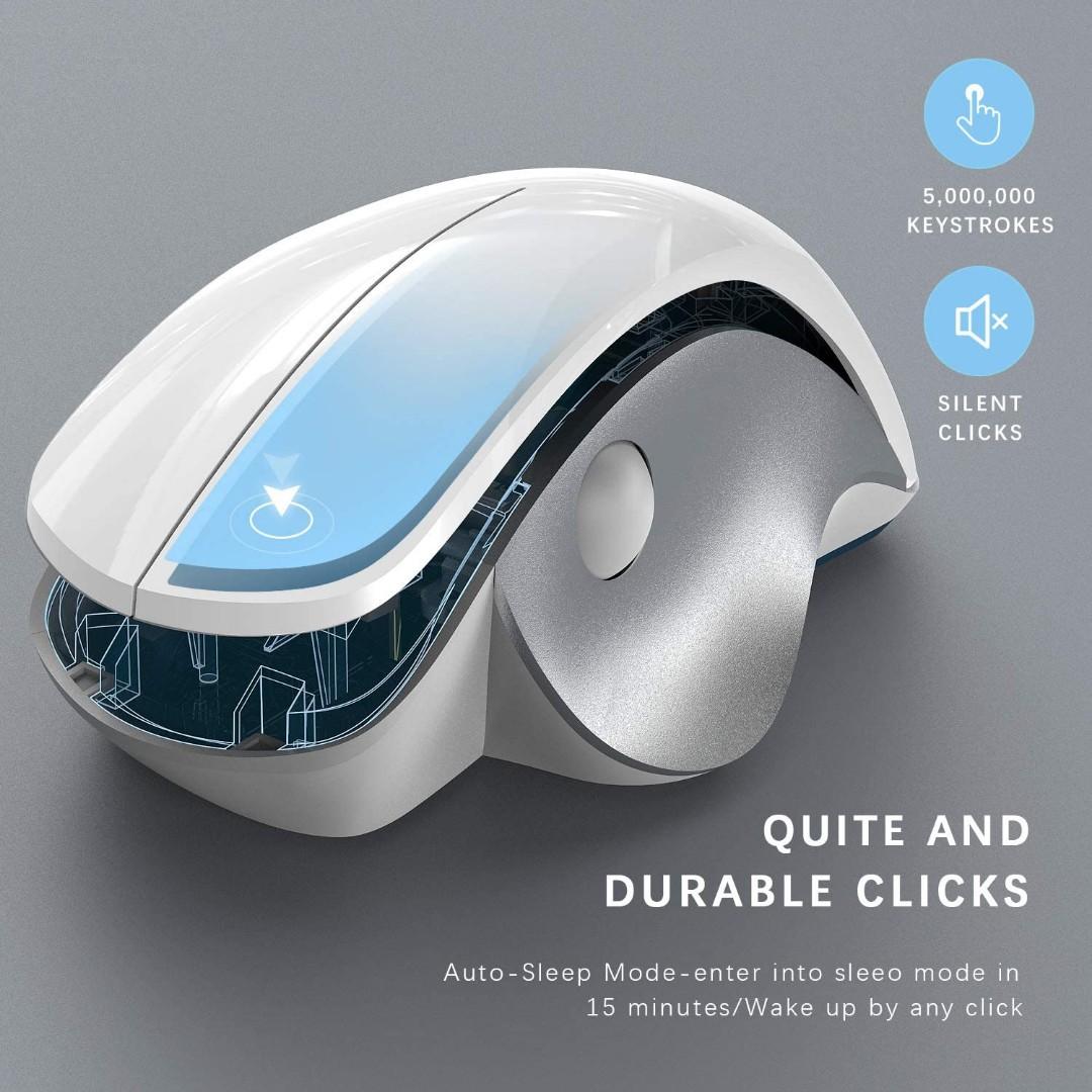 (M1936) Wireless Mouse, Jelly Comb MV021 Ergonomic 2.4Ghz Wireless ...