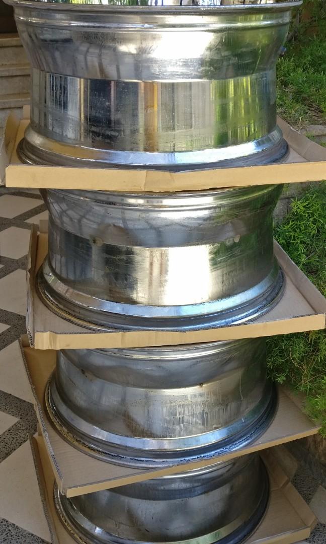 Mondera 20 inch Chrome Rims Wheels without Tires fit Hilux Fortuner ...