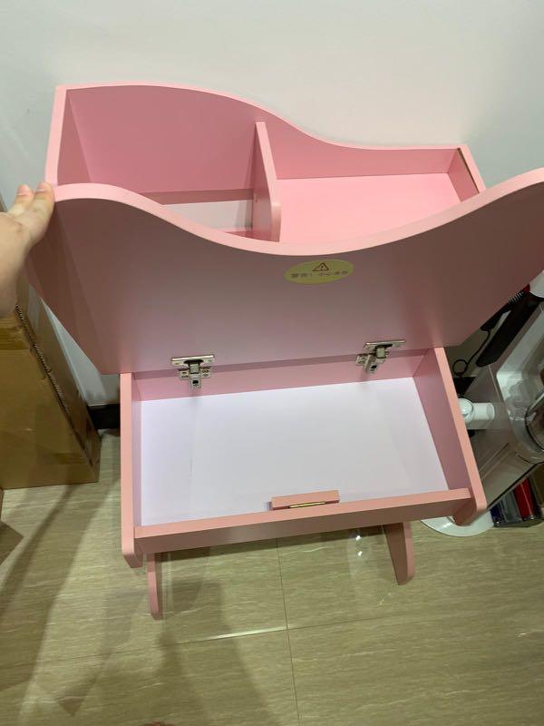 Pink study table, Furniture & Home Living, Furniture, Tables & Sets on ...