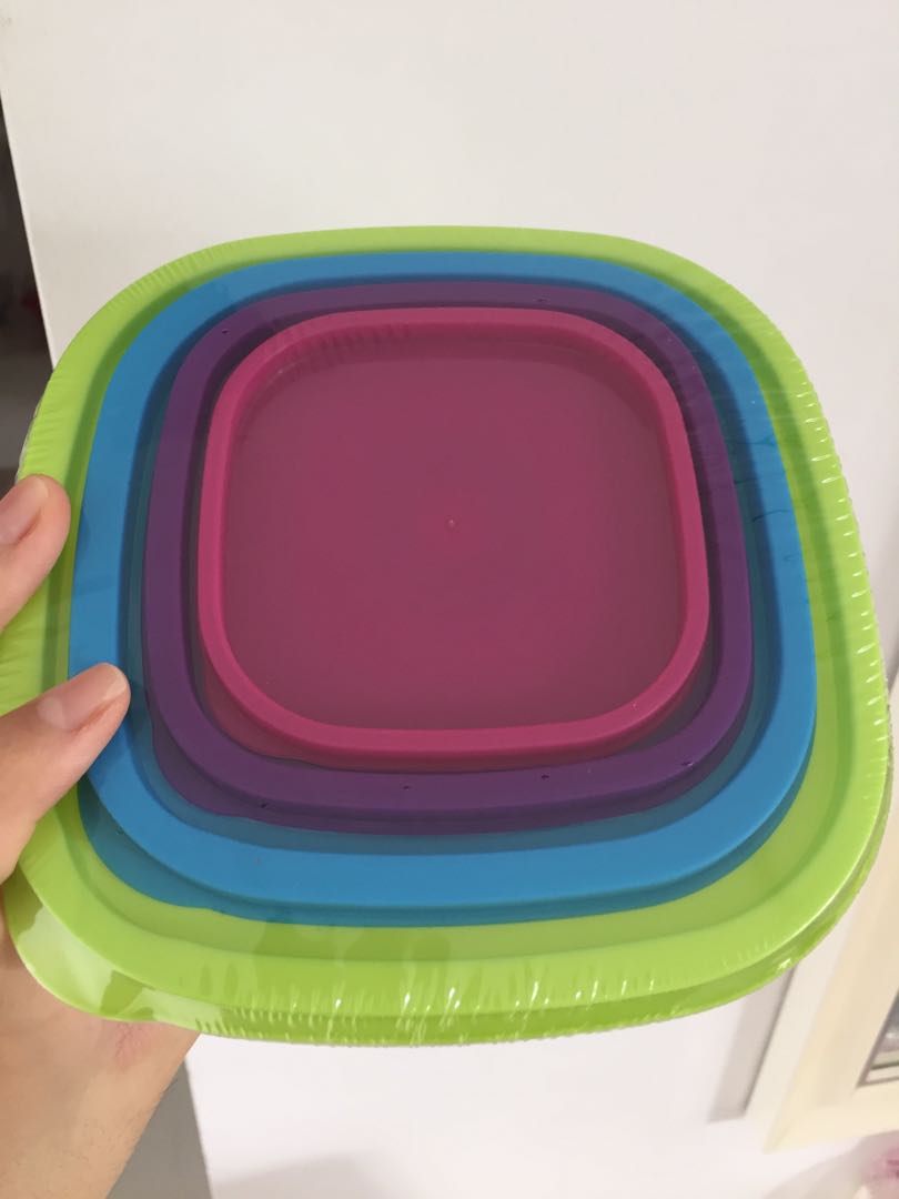 Plastic Tupperware/Lunch Box, Furniture & Home Living, Kitchenware ...