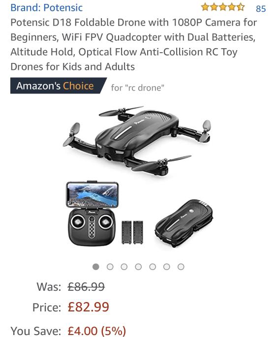 POTENSIC D18 CAMERA FOLDING DRONE, Everything Else on Carousell