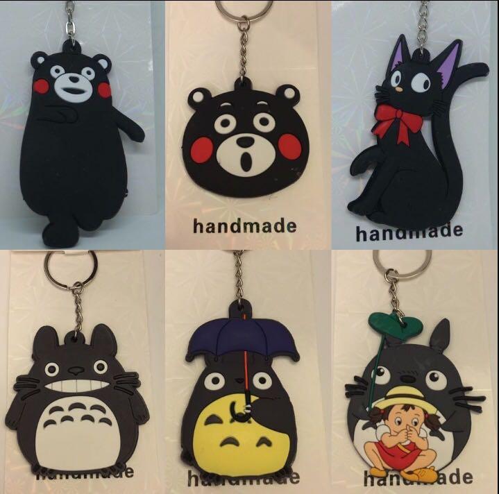 PVC Keychains Anime Dragon Ball / Naruto / One Piece / Totoro / Sailor ...