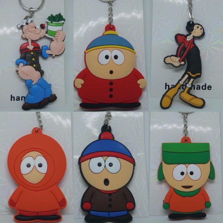 PVC Keychains Cartoon / Disney / Pixar / Sonic / Tom & Jerry / Simpsons ...